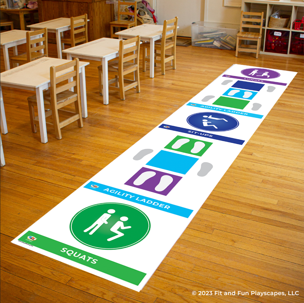 Fitness Space Saver Roll-Out Activity® – Fit and Fun Playscapes LLC