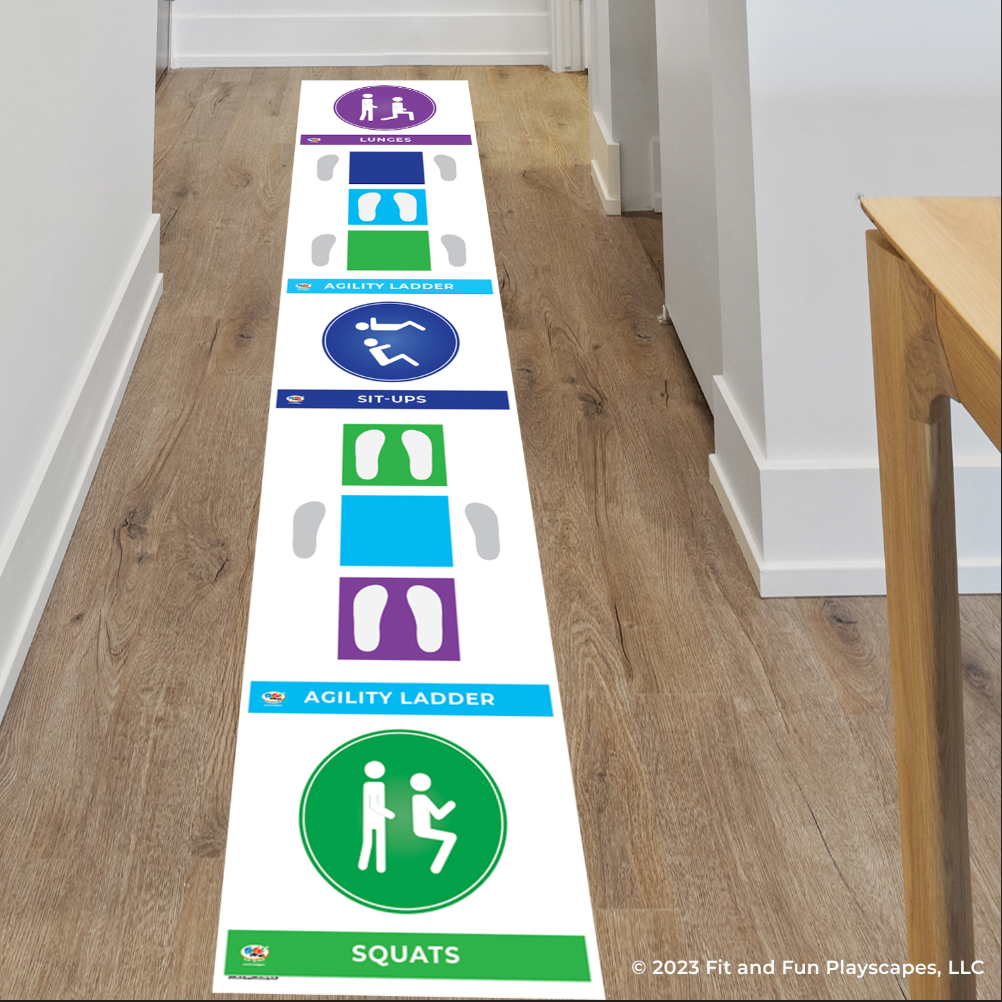 Fitness Space Saver Roll-Out Activity® – Fit and Fun Playscapes LLC