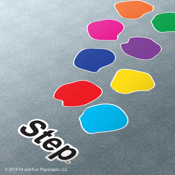 Step Stones SUPER STICKERS® – Fit and Fun Playscapes LLC