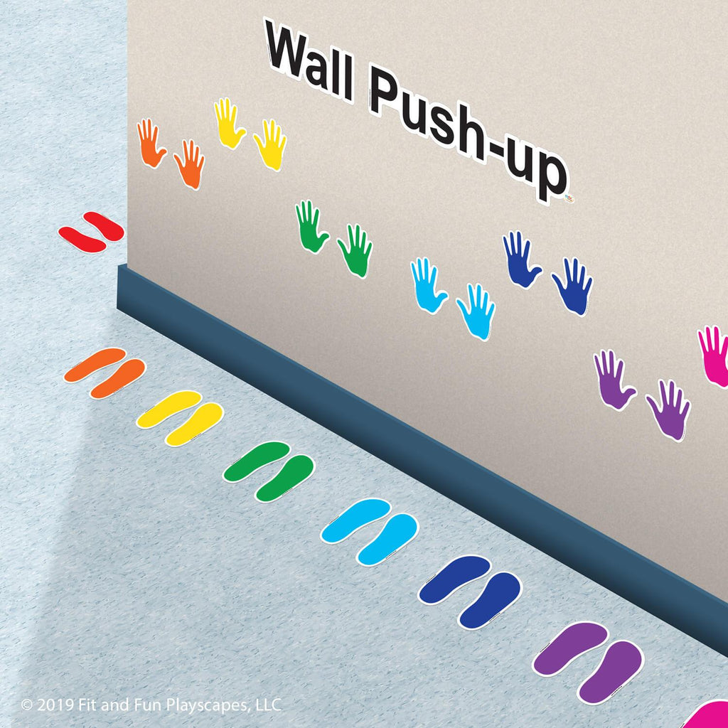 Wall Push-Up SUPER STICKERS® – Fit and Fun Playscapes LLC