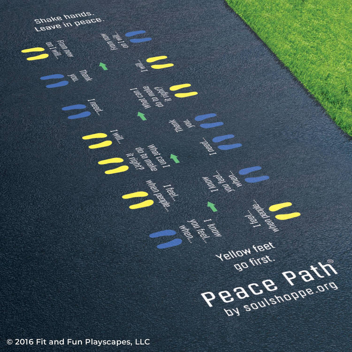 Peace Path by Soul Shoppe® Reusable Playground Stencil – Fit and Fun ...