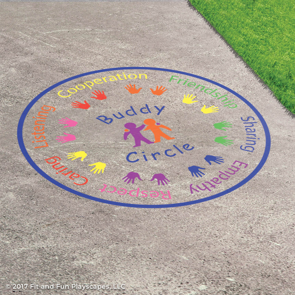 Buddy Circle™ Reusable Playground Stencil – Fit and Fun Playscapes LLC